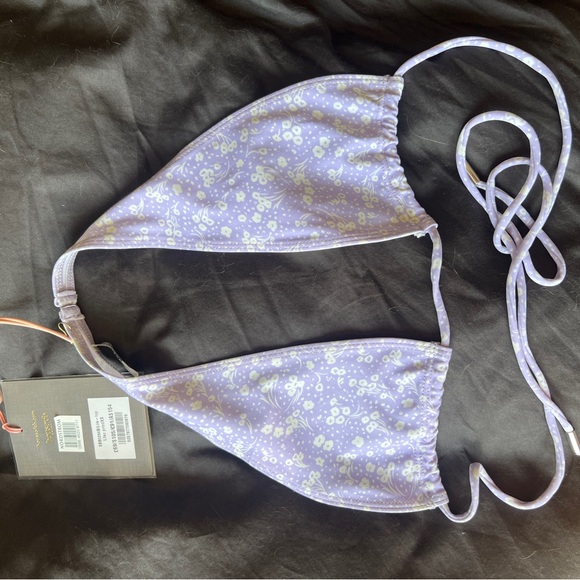 House of CB | Swim | House Of Cb Lavender Floral Bikini Top | Poshmark